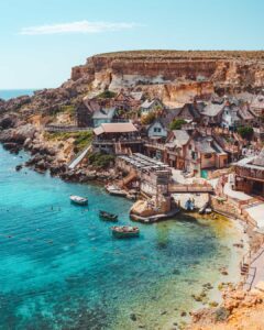How to Visit Popeye Village Viewpoint & Anchor Bay, Malta ...